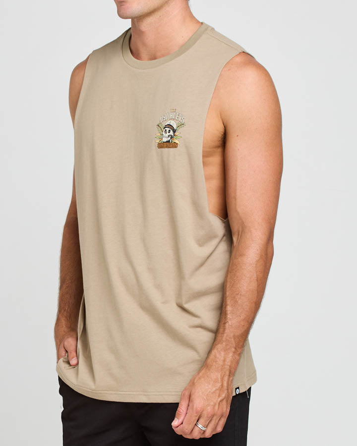 The Mad Hueys SHIPWRECKED CAPTAIN | MUSCLE - KHAKI – Whiskey and ...