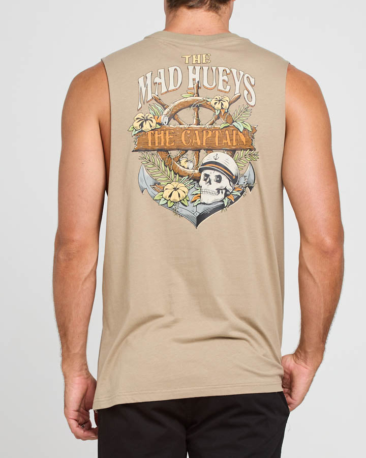 The Mad Hueys SHIPWRECKED CAPTAIN | MUSCLE - KHAKI – Whiskey and ...