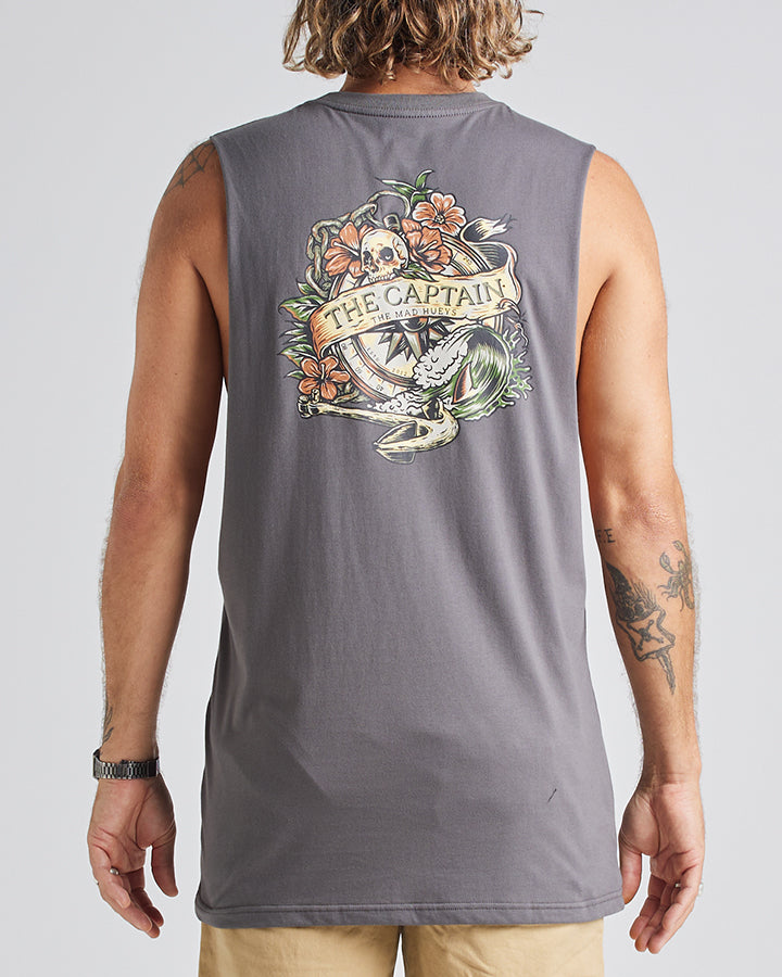 The Mad Hueys - COMPASS CAPTAIN | MUSCLE - CHARCOAL – Whiskey and ...