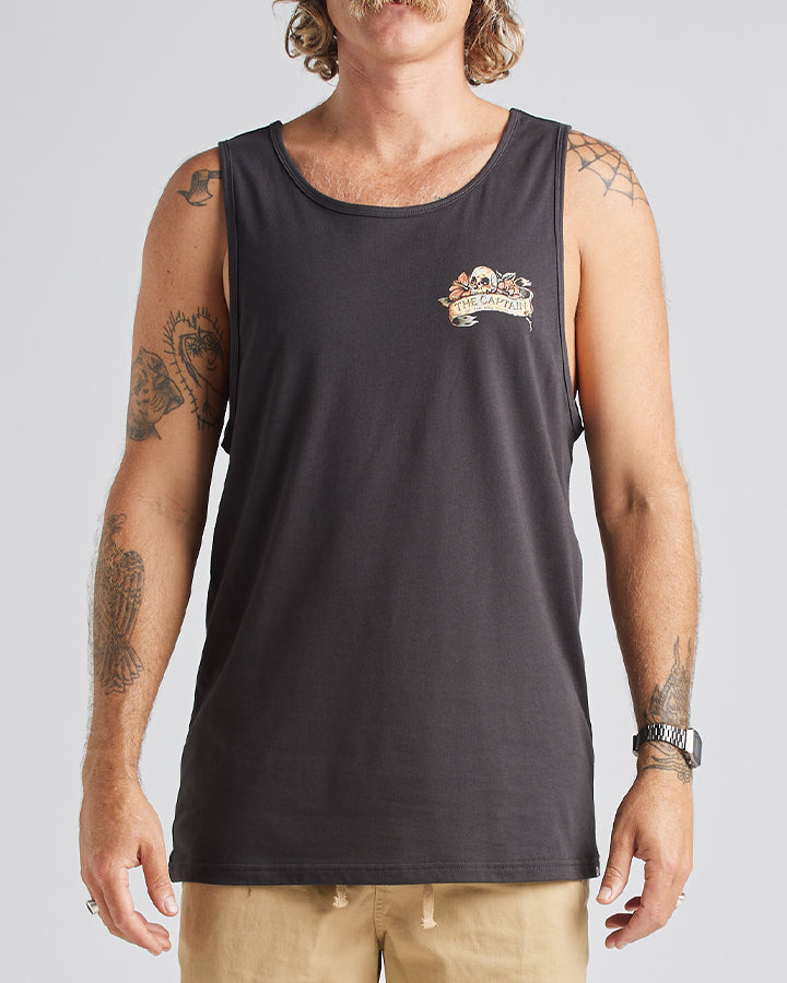 The Mad Hueys COMPASS CAPTAIN | TANK - VINTAGE BLACK – Whiskey and ...