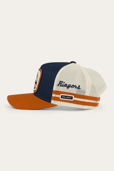 Ringers Western Big Rig Trucker Cap - Navy / Burnet Orange – Whiskey ...