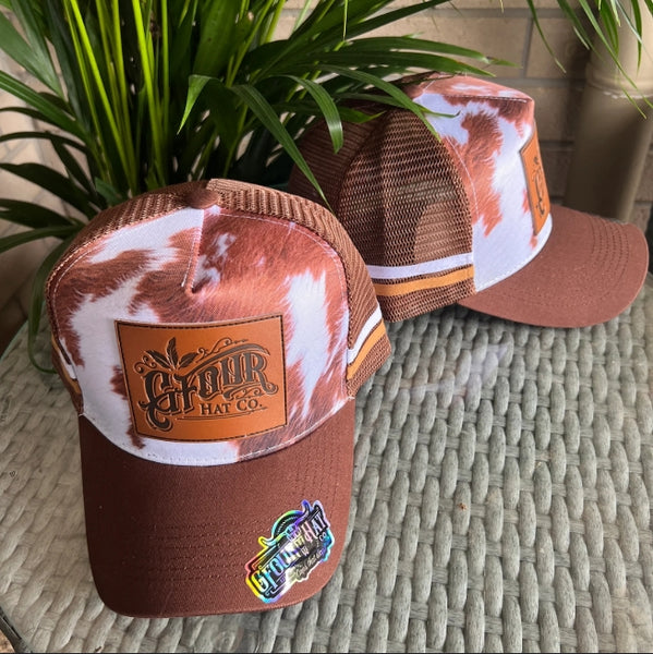 Gfour Leather Patch "Heifer 2.0 " - Trucker Cap – Whiskey and Wildflowers