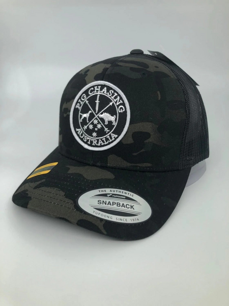 PCA Original Logo Cap - Black / Camo – Whiskey and Wildflowers